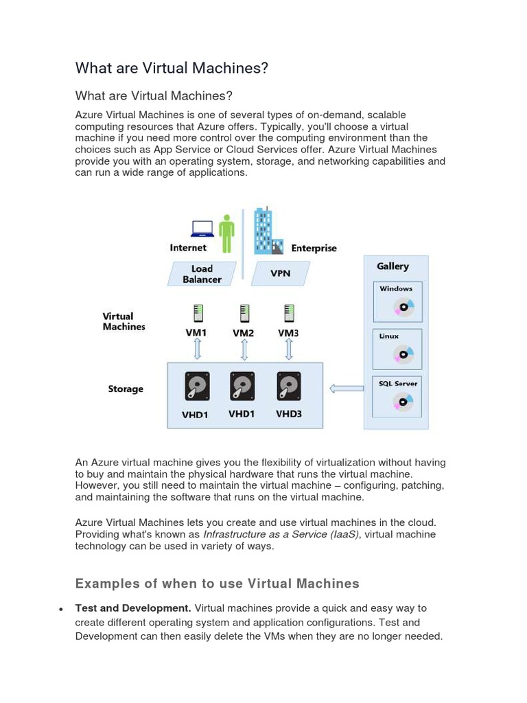 What Are Virtual Machines | PDF | Cloud Computing | Virtual Machine