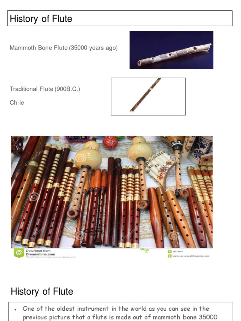 History of Flute: Mammoth Bone Flute (35000 Years Ago) | PDF | Flute ...