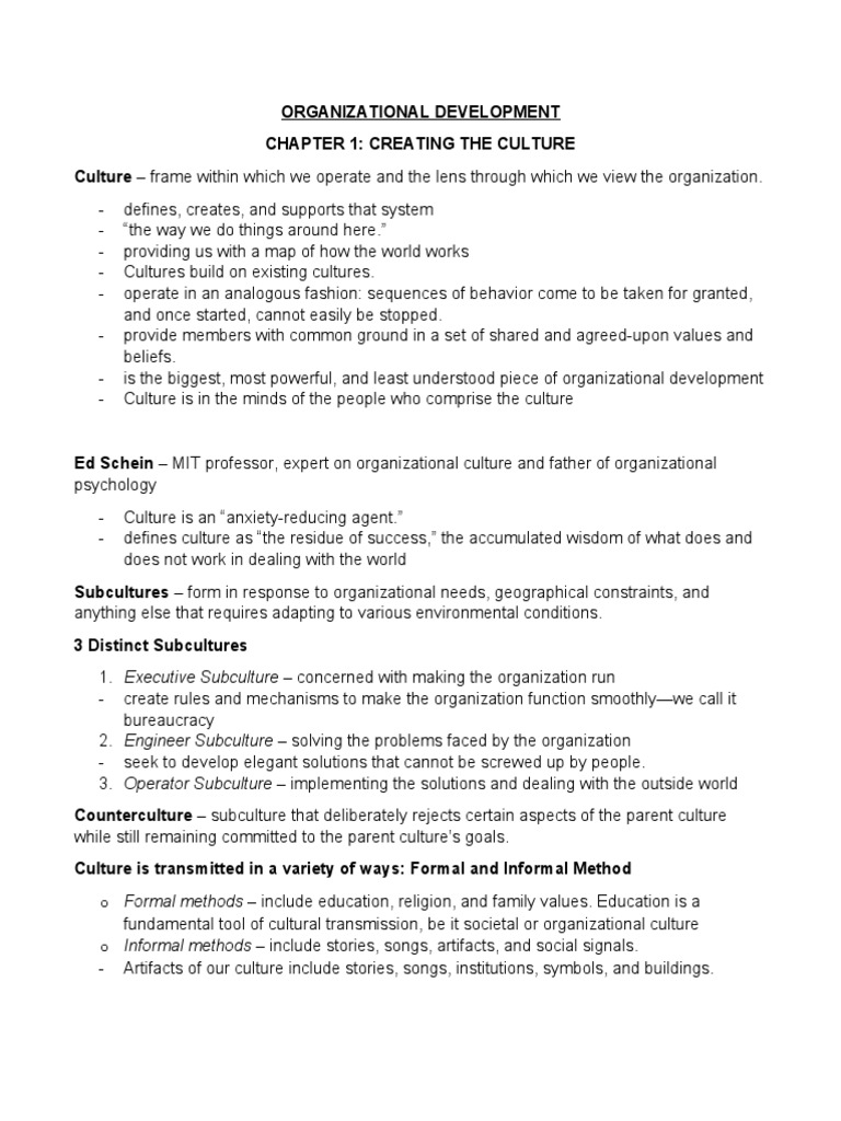 Organizational Development | PDF | Goal | Power (Social And Political)