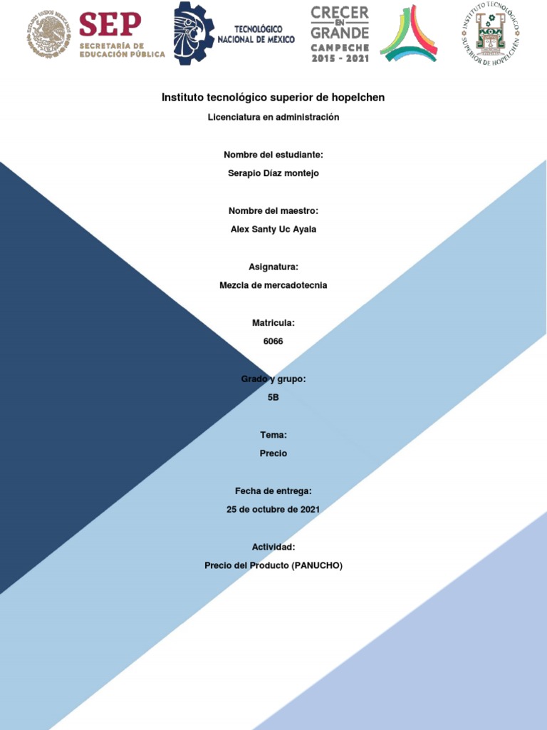Act.1-U3-Serapio Diaz Montejo | PDF | Cocina | Alimentos