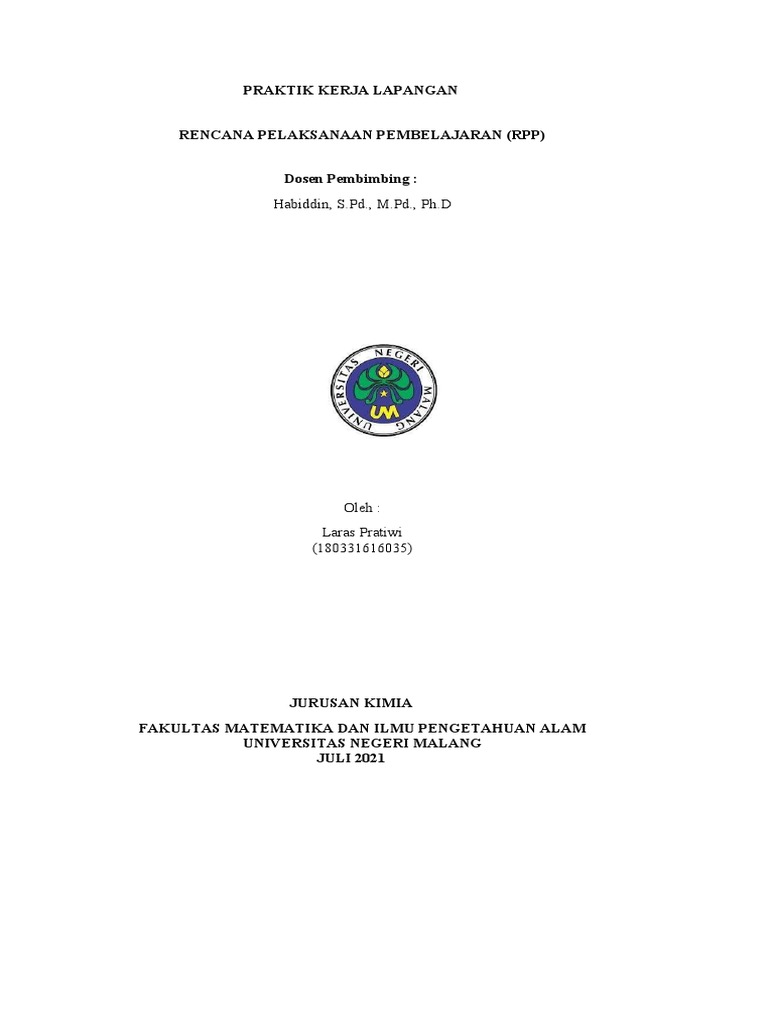 Laju Reaksi - KPL RPP | PDF
