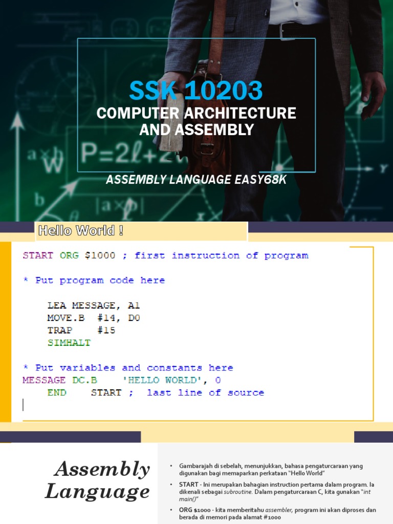 Contoh Program Bahasa Assembly 68K | PDF