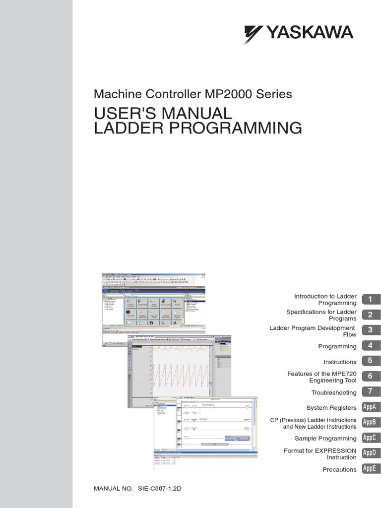 MP2000 Series Ladder Programming Manual | PDF | Trigonometric Functions | Programmable Logic ...