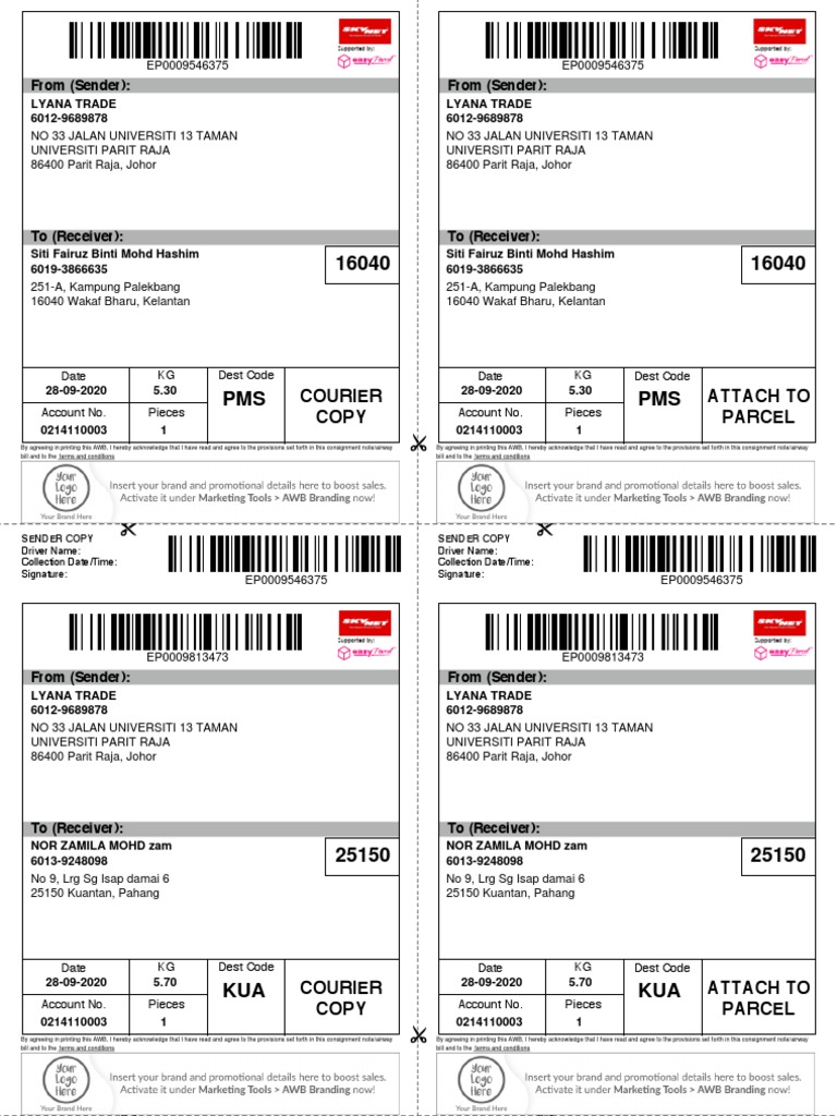 Merged Awb | PDF | Business Documents | Trade