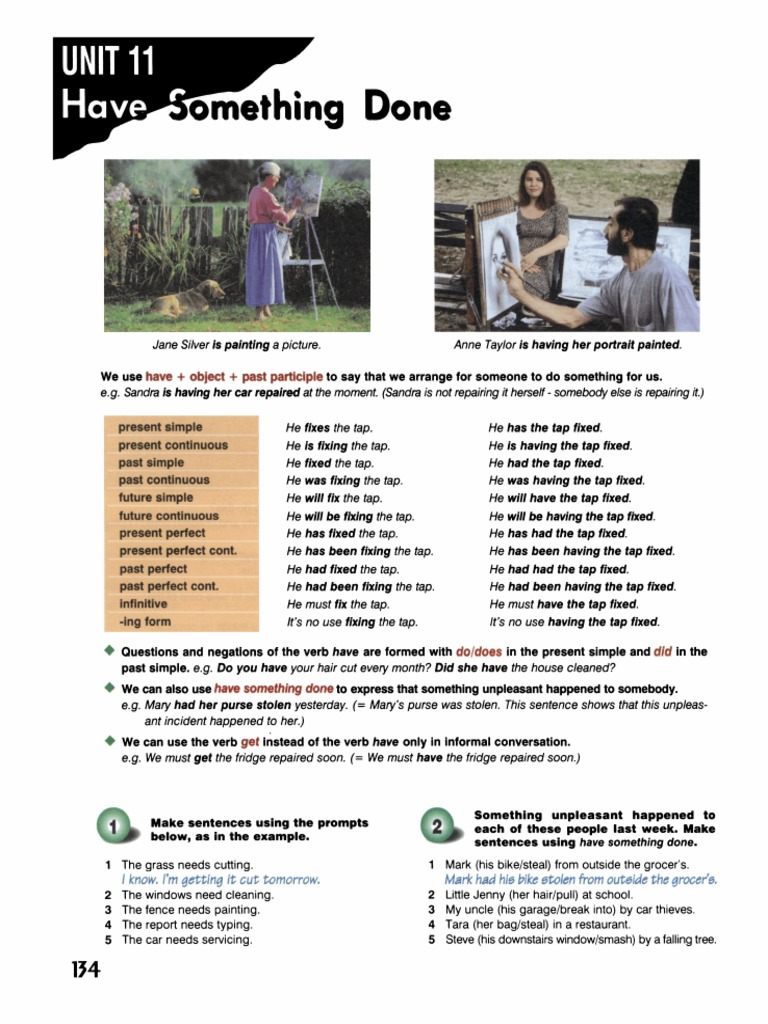 Grammarway3 Causative Form Jenny Dooley & Virginia Evans-134-137 | PDF