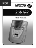 Druid Electric Fence User Manual | PDF | Battery (Electricity) | Mains ...