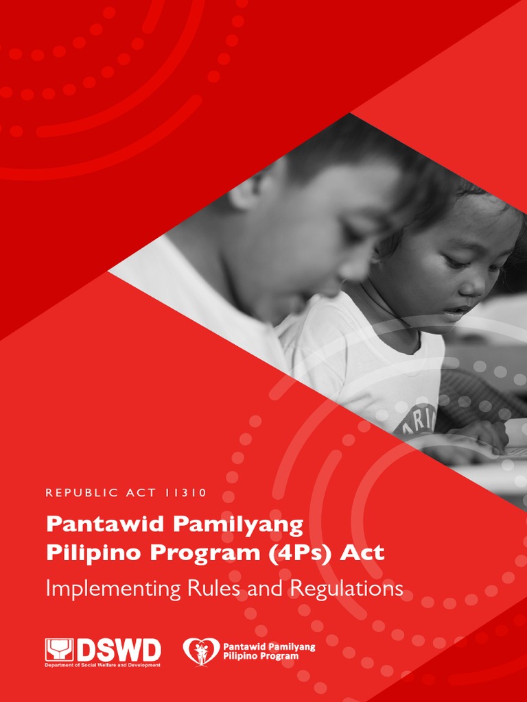 Pantawid Pamilyang Pilipino Program (4Ps) Act: Implementing Rules and ...