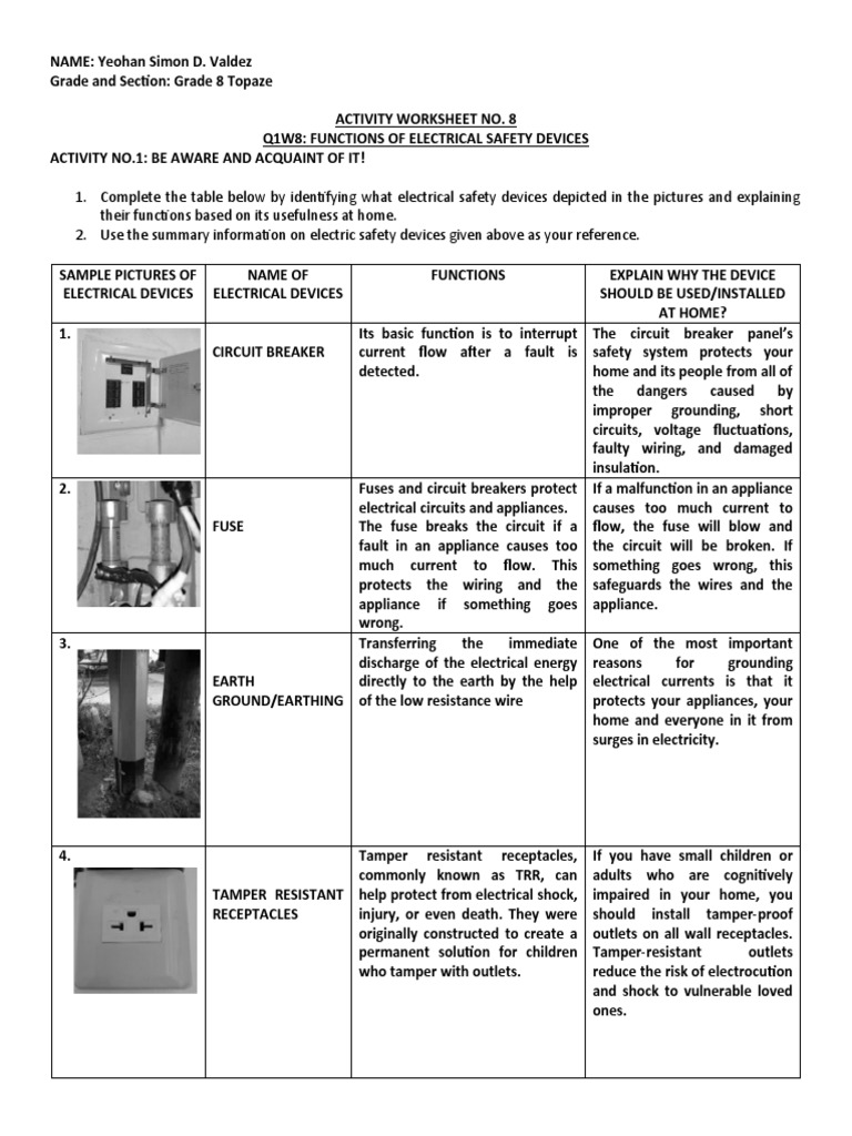 Science Electricity Answer Key | PDF | Insulator (Electricity) | Fuse ...