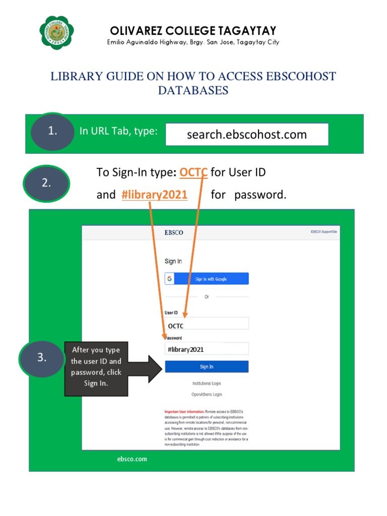 EBSCOhost USER Guide 2021 1 | PDF