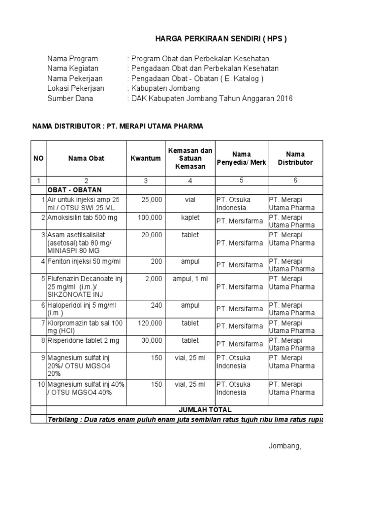 Obat THP I Dinkes | PDF | Kesehatan Holistik