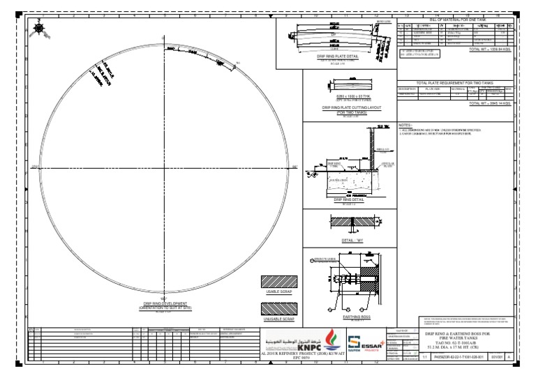 Fire Water Tanks Drip Ring & Earthing Boss For | PDF
