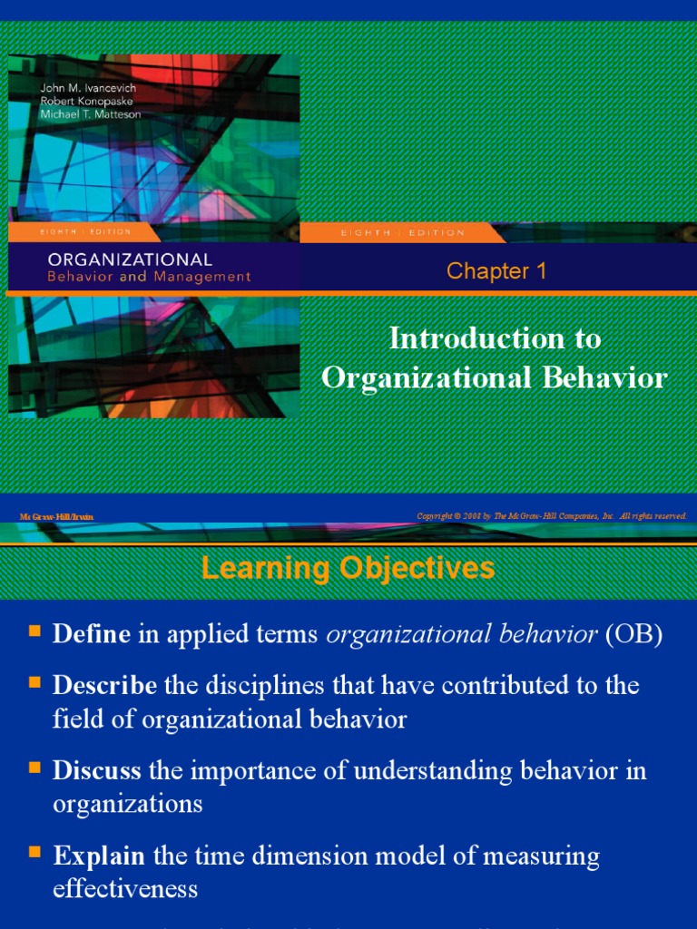 Introduction To Organizational Behavior: Mcgraw-Hill/Irwin | PDF ...
