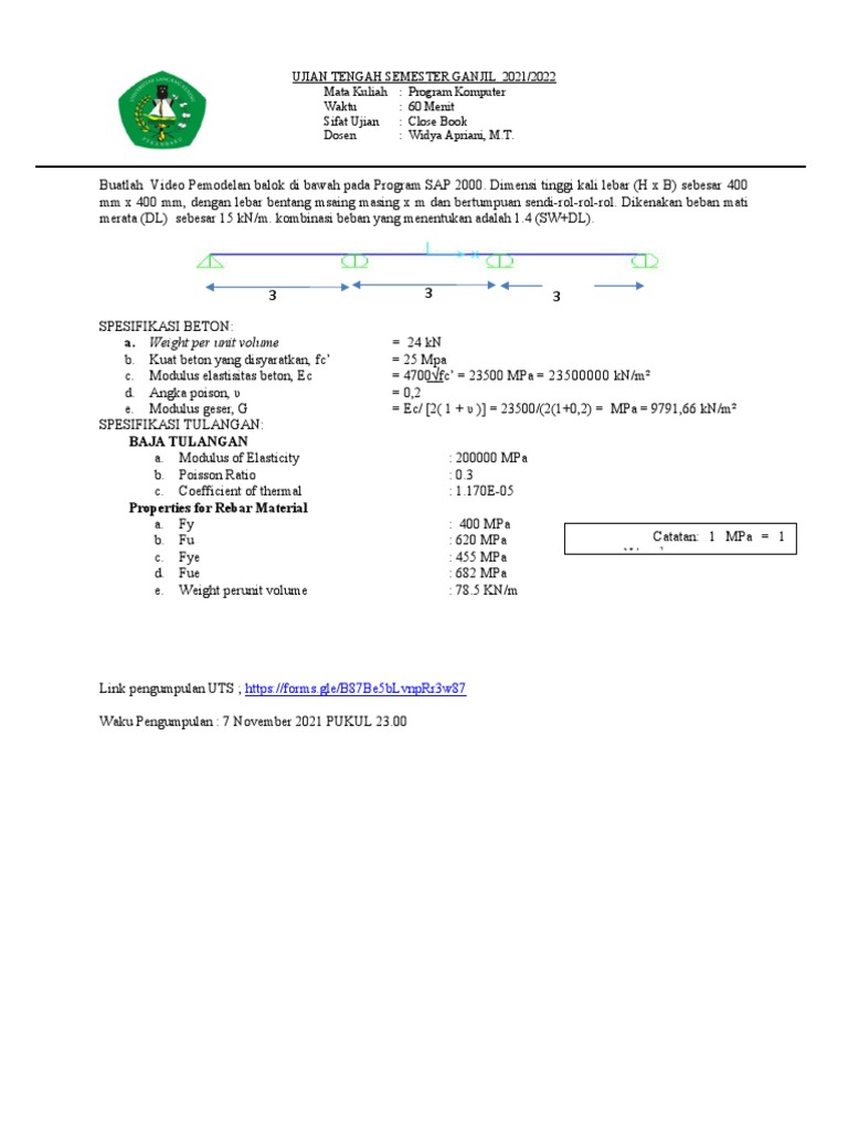 Soal UTS Prokom 2021 | PDF