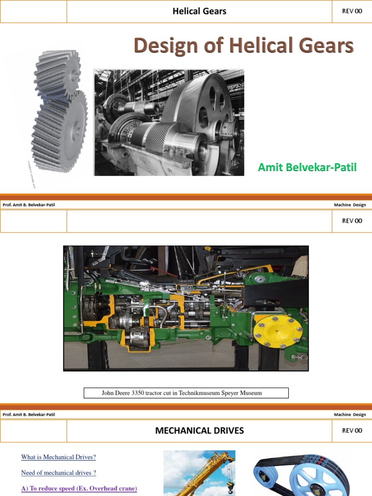 Design of Helical Gear | PDF | Gear | Tools