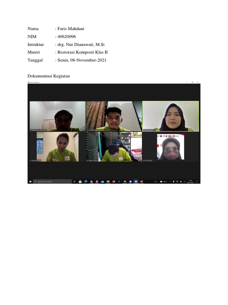 Restorasi Komposit Klas II - Resume | PDF