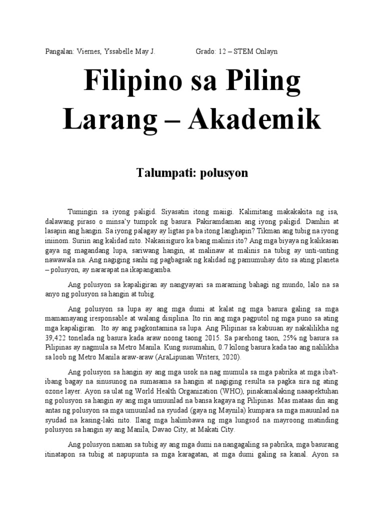 Tumingin Sa Iyong Paligid | PDF