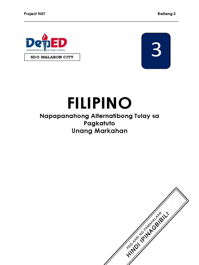 q1 Filipino 3 Module 1 To Module 8 | PDF