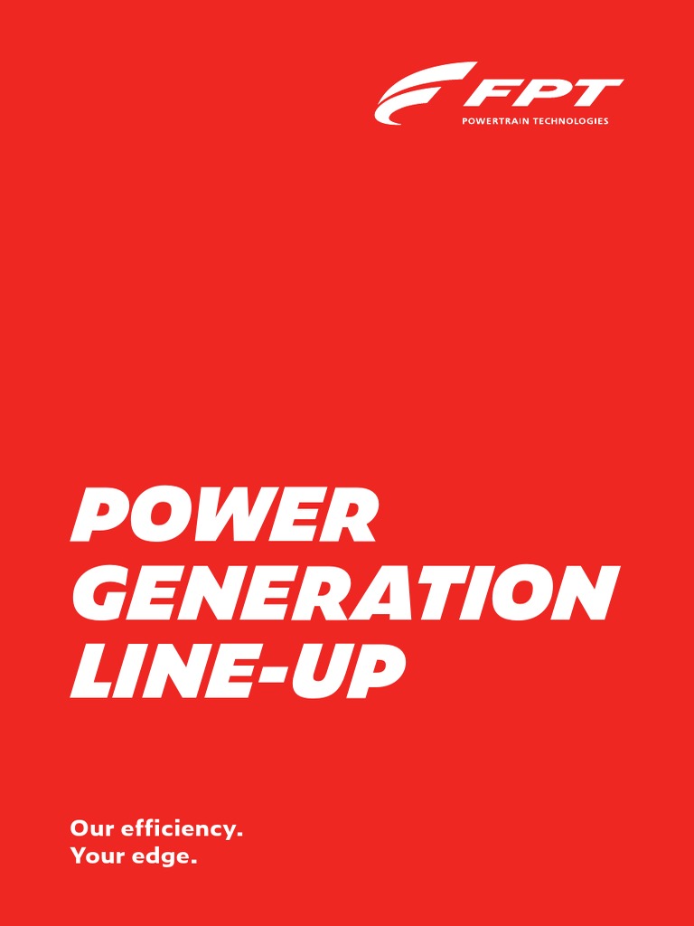 FPT Power Generation Line-Up: Stage V Switchable Tier 4 Final G-Drive ...