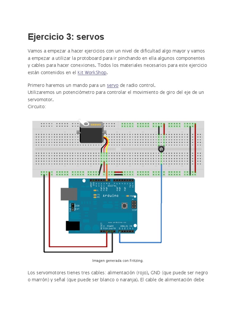 Servo Con Pot | PDF | Arduino | Ingenieria Eléctrica