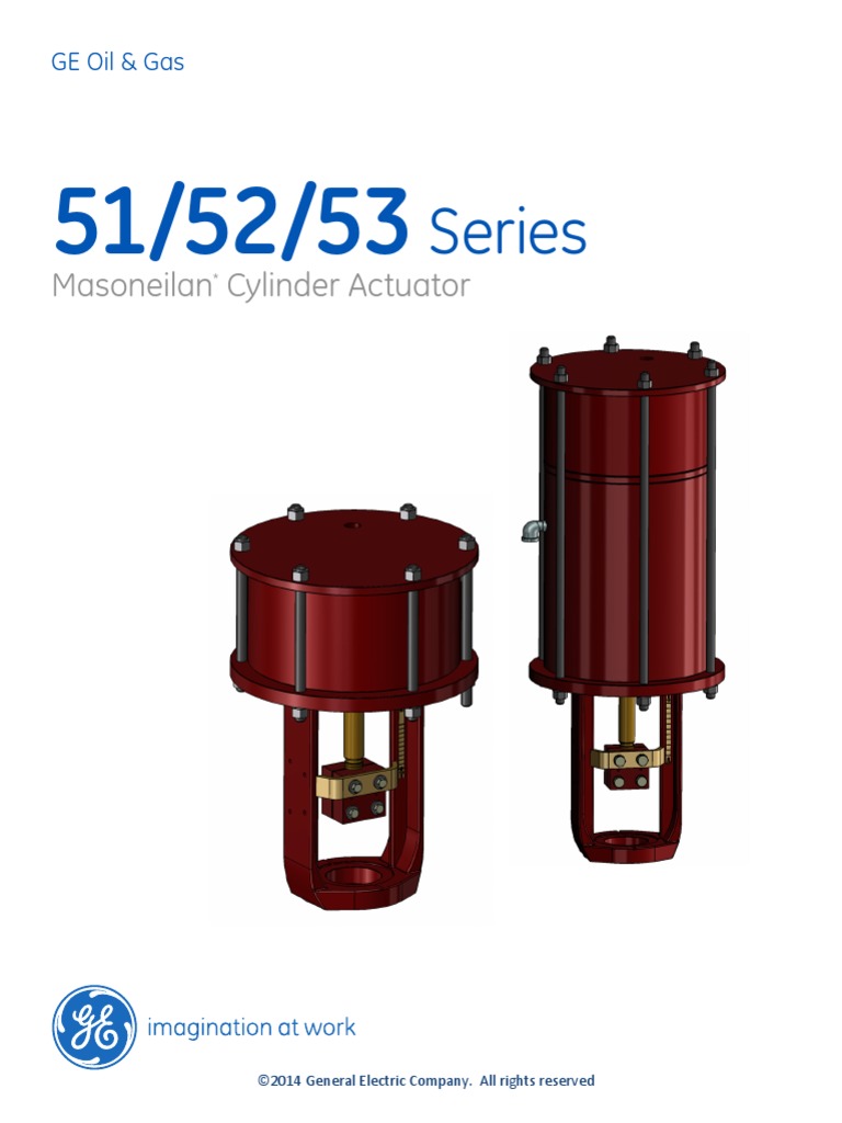 Series: Masoneilan Cylinder Actuator | PDF | Steel | Piston