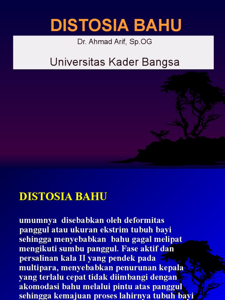 Distosia Bahu | PDF