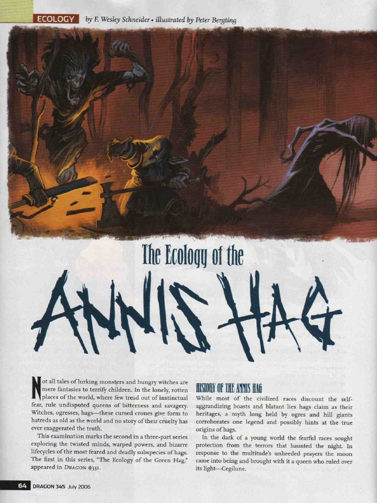 Dragon #345 - The Ecology of The Annis Hag | PDF