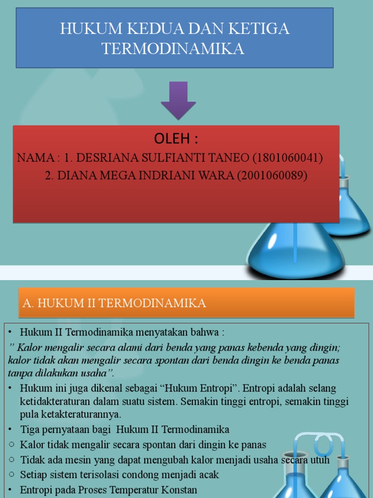 Hukum Kedua Dan Ketiga Termodinamika | PDF