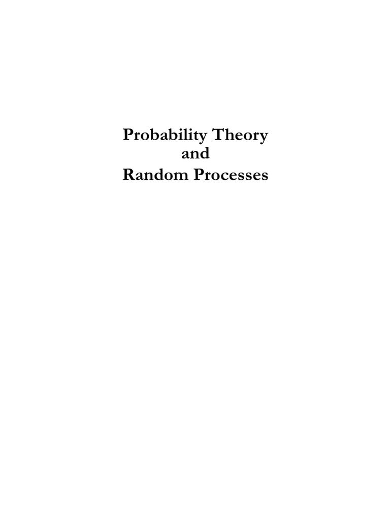 RAMESH BABU - Probability Theory and Random Processes-MC GRAW HILL INDIA (2014) | PDF ...