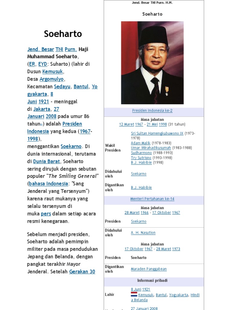Soeharto | PDF