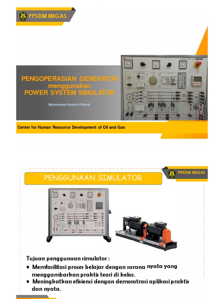 Pengoperasian Generator Menggunakan Power System Generator | PDF