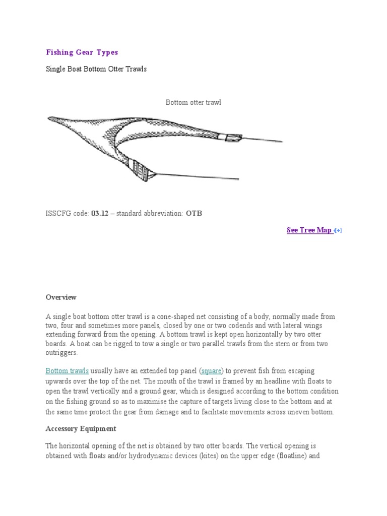 Single Boat Bottom Otter Trawls: Fishing Gear Types | PDF | Fishing ...