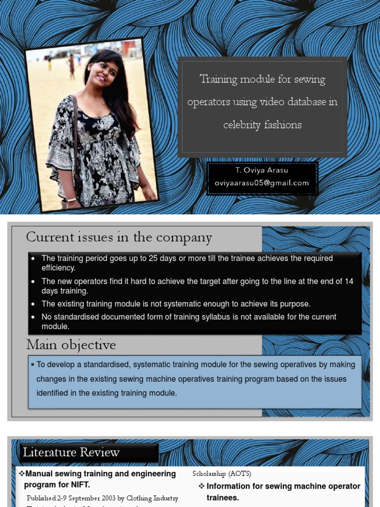 Training Module For Sewing Operators | PDF | Sewing | Computing