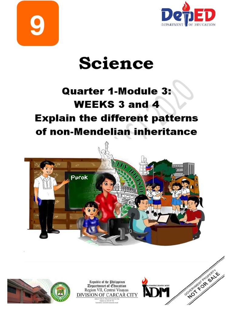 Science - 9 SLM Q1 W3-4 M3 V1.0-CC-released | PDF | Dominance (Genetics ...
