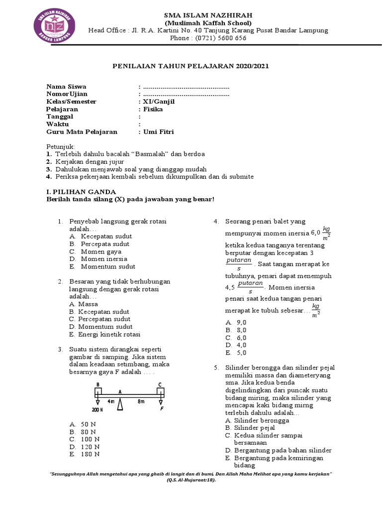 PH Bab 1 Fisika (Kelas 11) | PDF