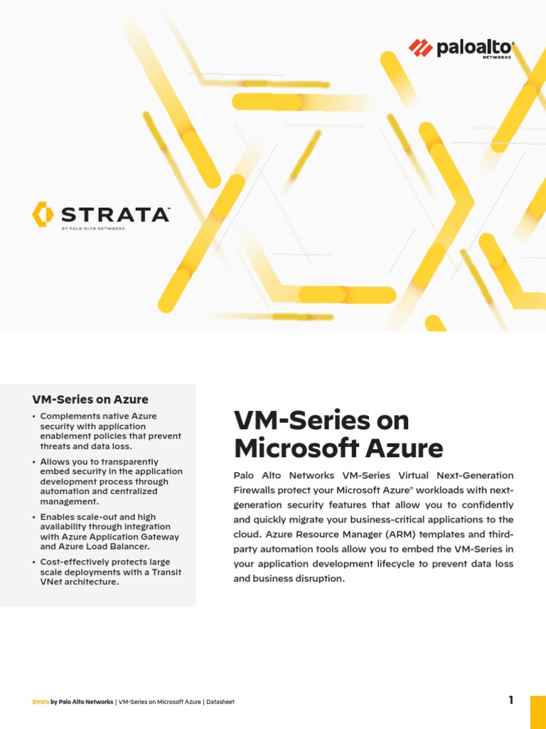 VM Series For Microsoft Azure | PDF | Microsoft Azure | Cloud Computing