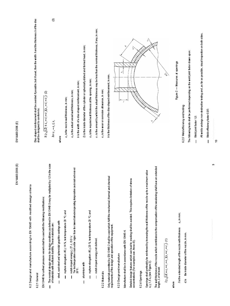EN 14460:2006 Guidelines for Design | PDF | Pressure | Construction