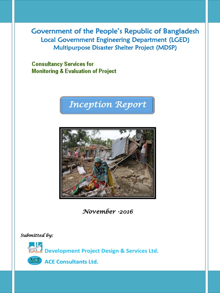 Inception Report: Government of The People's Republic of Bangladesh ...