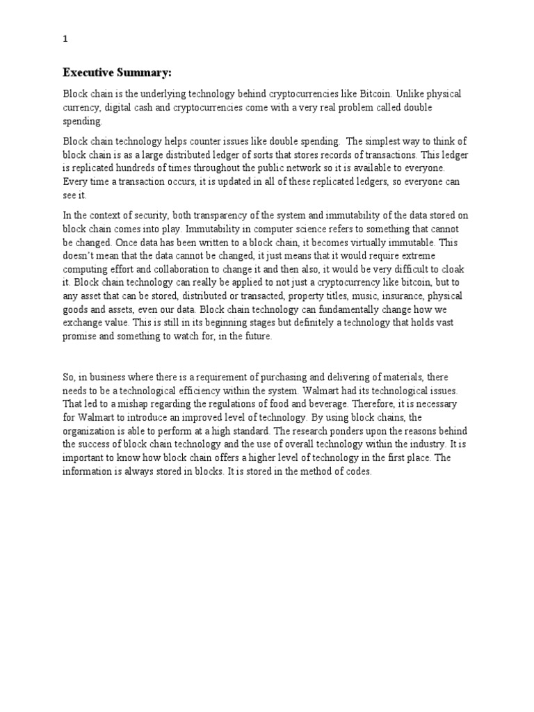Walmart's Blockchain Integration Strategy | PDF | Cryptocurrency ...