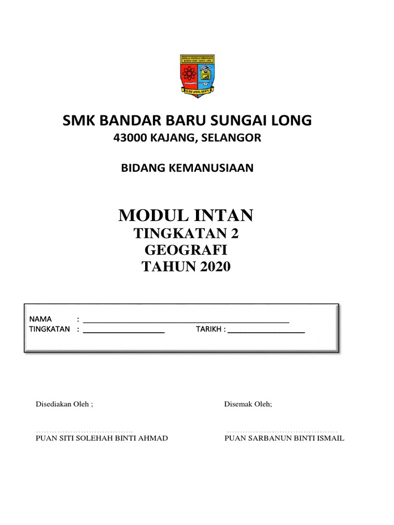 Modul Geo 2020 Tingkatan 2 | PDF