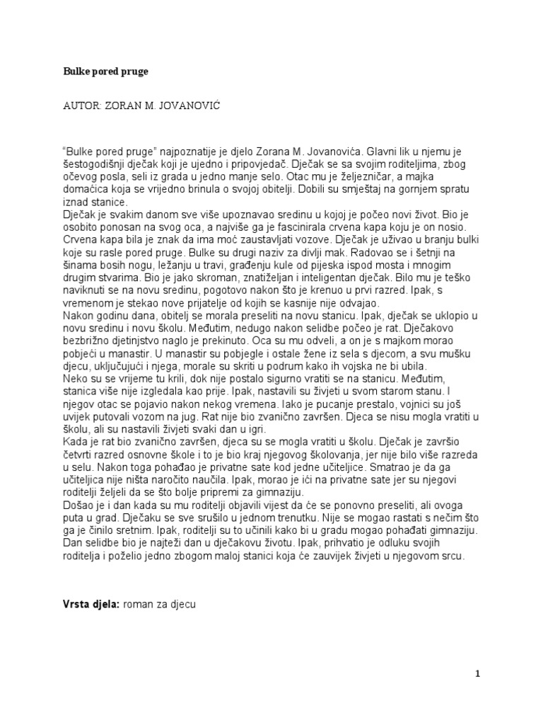 Bulke Pored Pruge | PDF