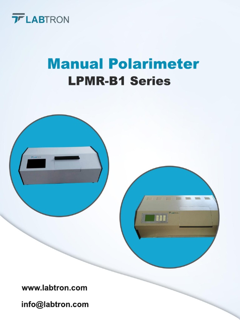 Manual Polarimeter LPMR | PDF | Metrology | Electrical Engineering