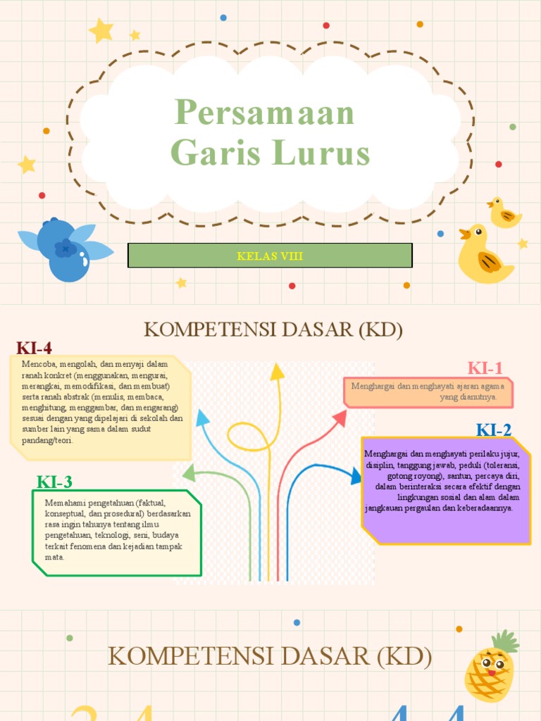 Persamaan Garis Lurus Kelas 8 | PDF