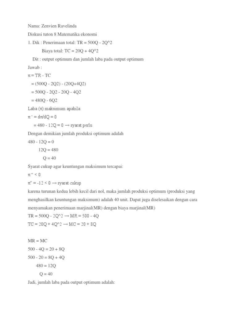 Diskusi Tuton 8 | PDF