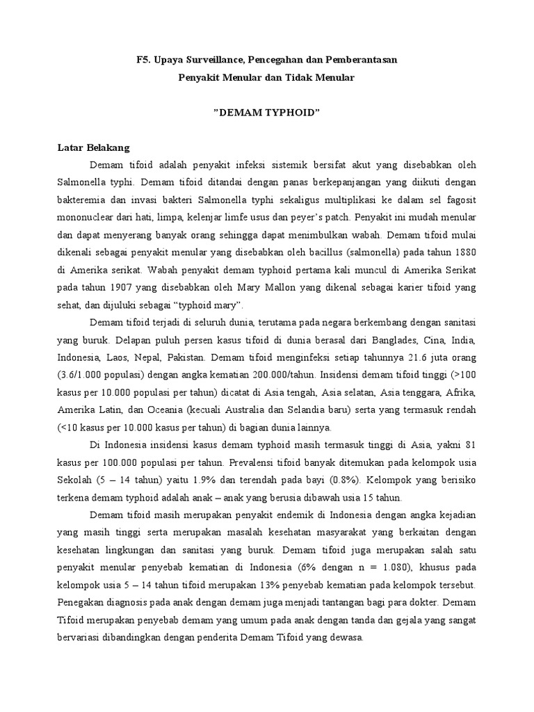 F5-4 Demam Thypoid | PDF