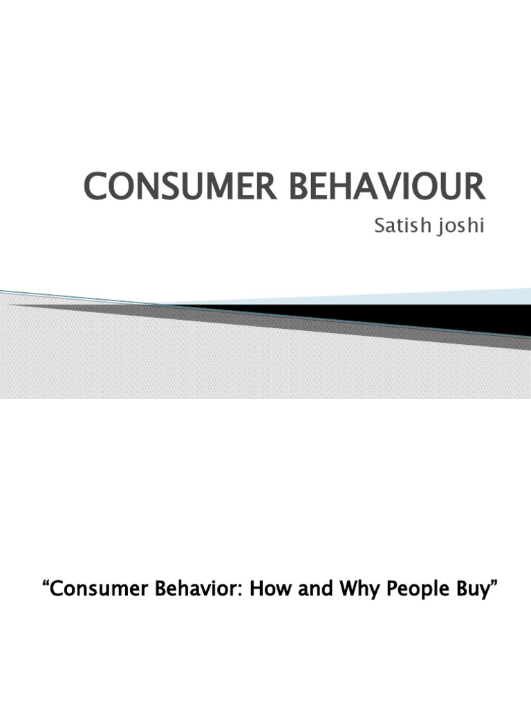Understanding Consumer Behavior Insights | PDF | Consumer Behaviour ...