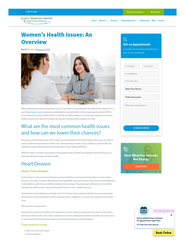 Womens Health Issues An Overview | PDF | Polycystic Ovary Syndrome ...