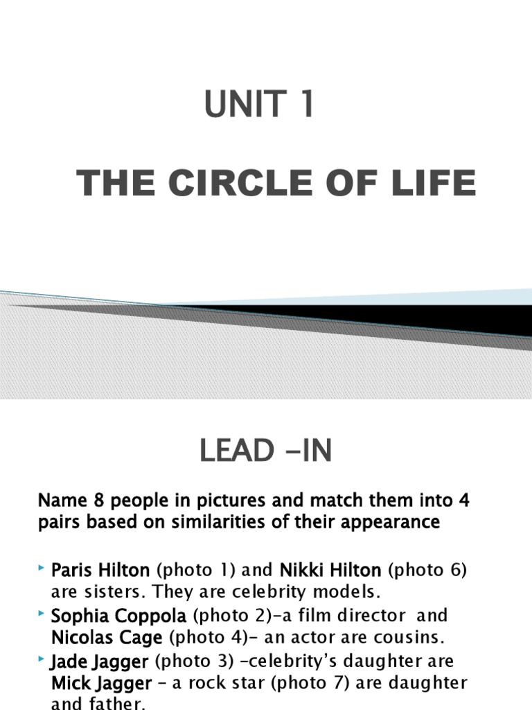 Unit 1 The Circle of Life | PDF