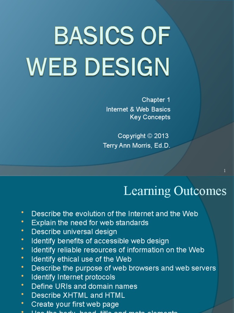 Internet & Web Basics Key Concepts Terry Ann Morris, Ed.D | Download ...