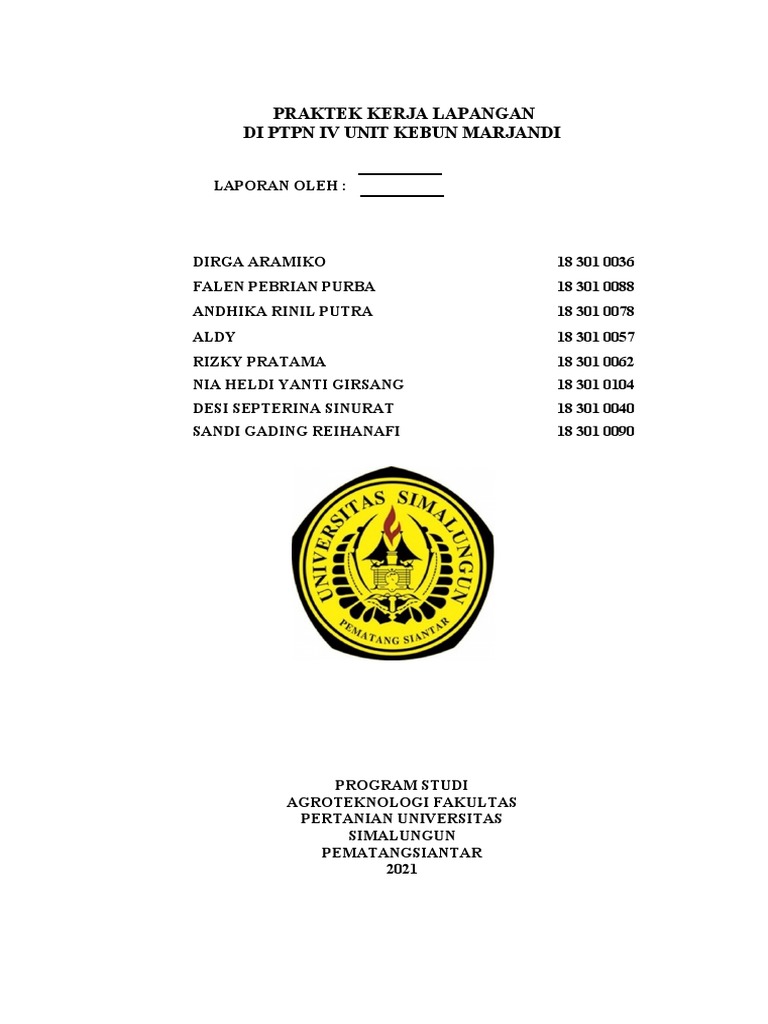 Laporan PKL Usi | PDF