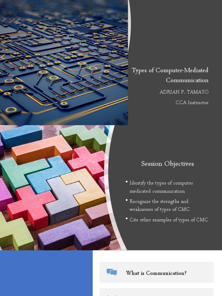 Types of Computer-Mediated Communication | PDF | Computer Mediated Communication | Communication